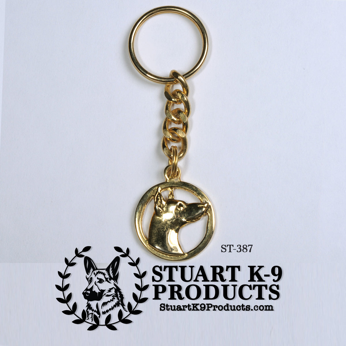 Doberman Circle Keychain *Sale – StuartK9Products
