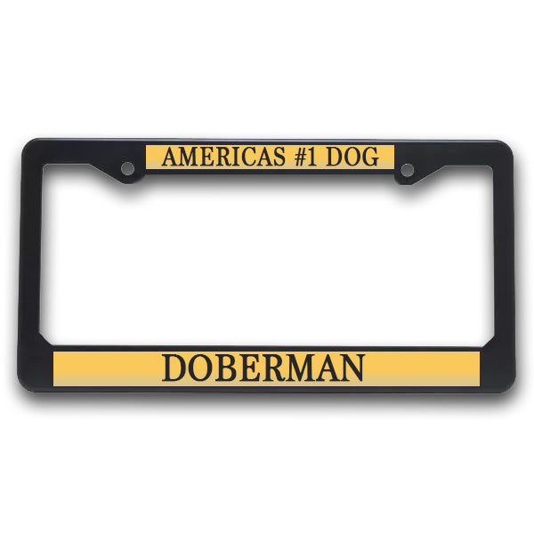 K9 License Plate Frame| Americas #1 Dog -Doberman – StuartK9Products