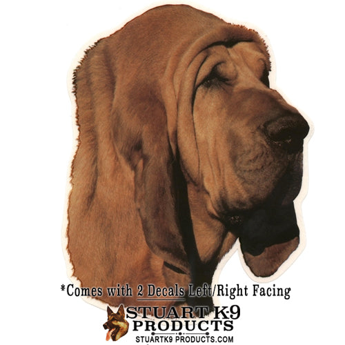 Bloodhound Head Decal | Pair – StuartK9Products